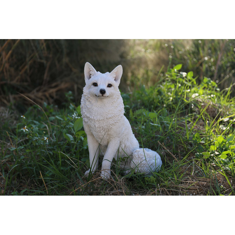Hi-Line Gift Ltd. Snow Fox Statue & Reviews | Wayfair