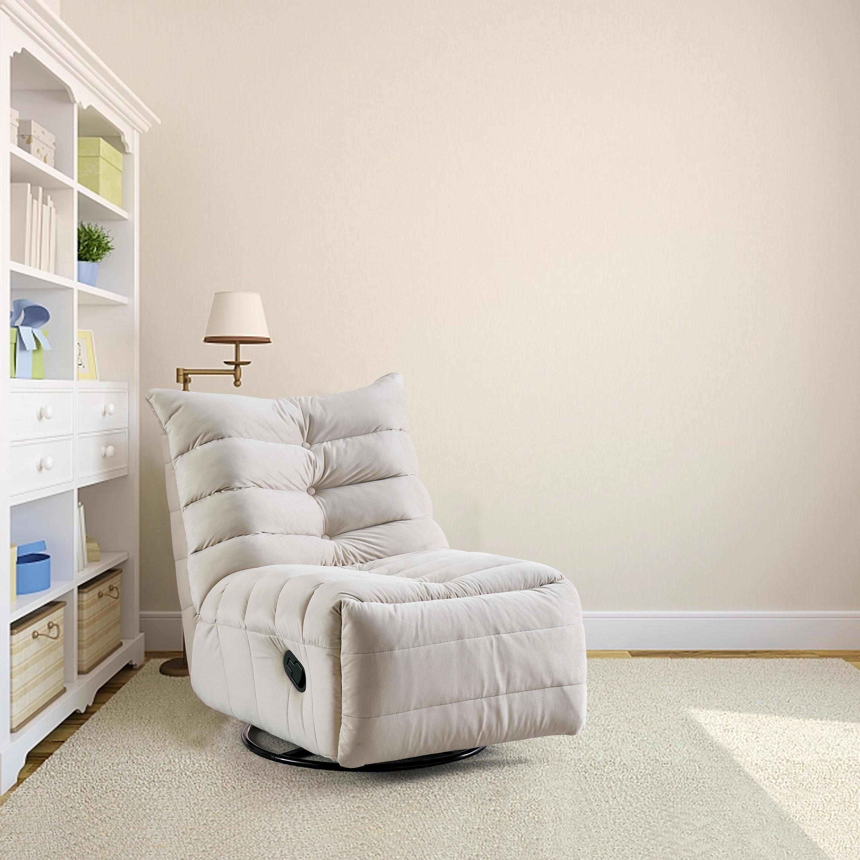 Orren Ellis Modern single sofa chair velvet couch suitable for living ...