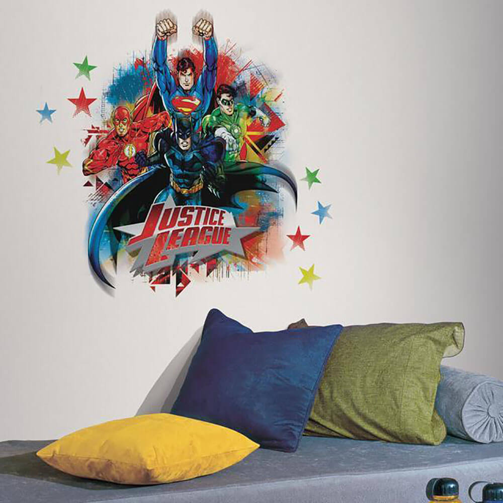 Room Mates Popular Characters Justice League Wall Decal & Reviews | Wayfair