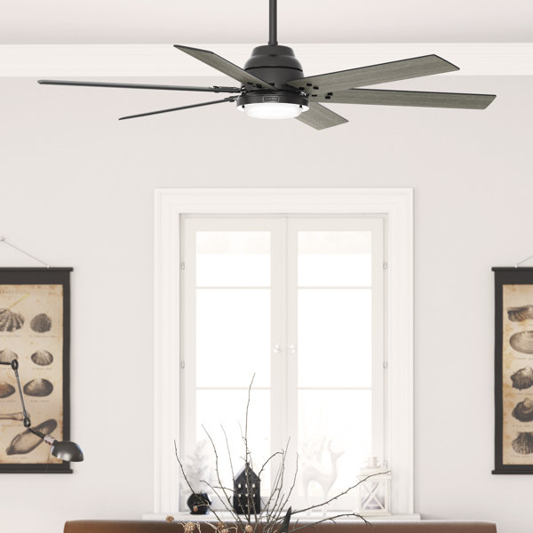 Hunter Fan Gravity 6 - Blade Ceiling Fan with LED Light Kit and ...