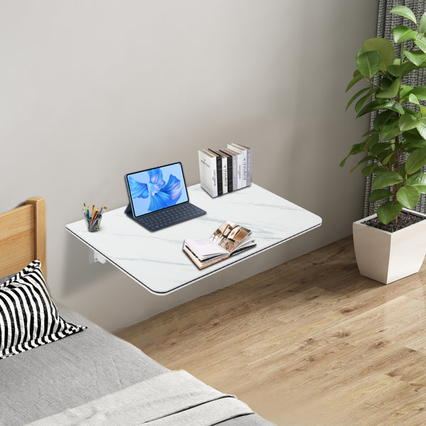 Wrought Studio™ Wall-Mounted Folding Table | Wayfair