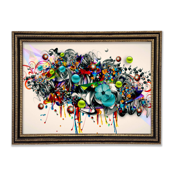 Ivy Bronx Flower Bubbles - Single Picture Frame Art Prints | Wayfair.co.uk