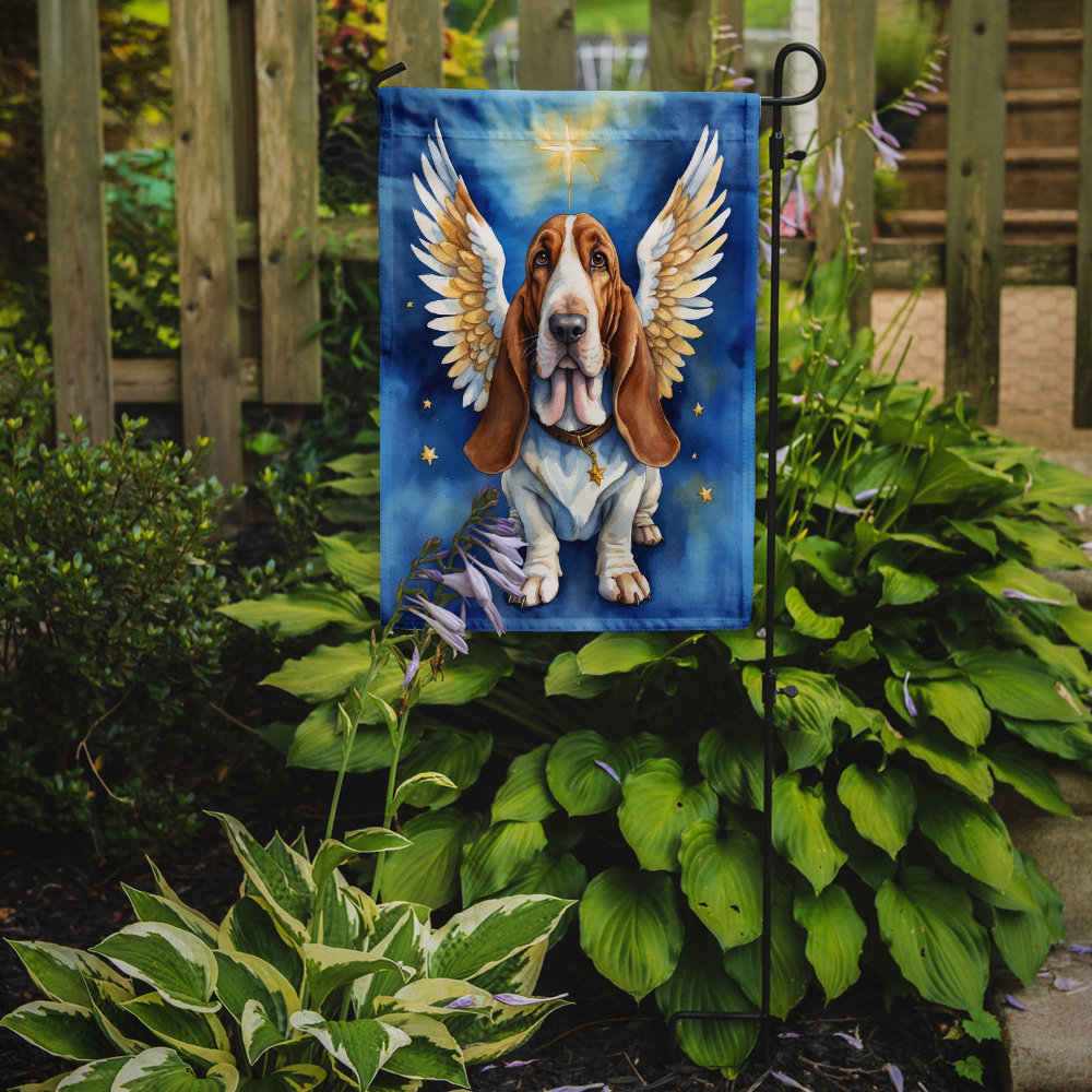 Caroline's Treasures Basset Hound My Angel Garden Flag | Wayfair