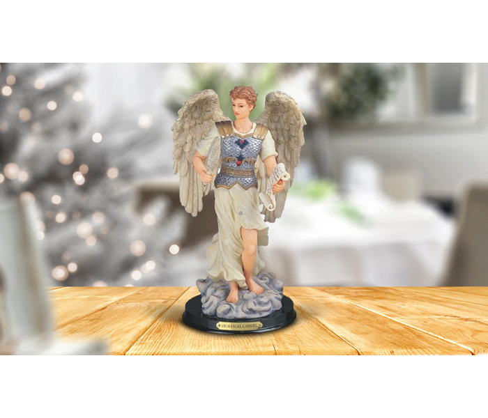 Trinx 12"H Archangel Gabriel Holy Figurine Unique Gifts | Wayfair