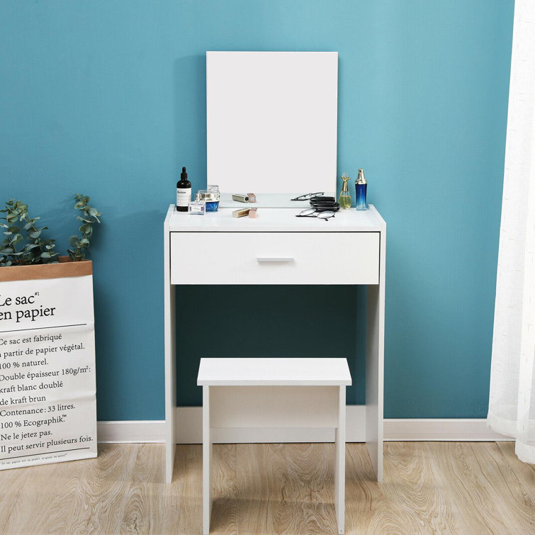 Ebern Designs Dondrell Dressing Table with Mirror | Wayfair.co.uk