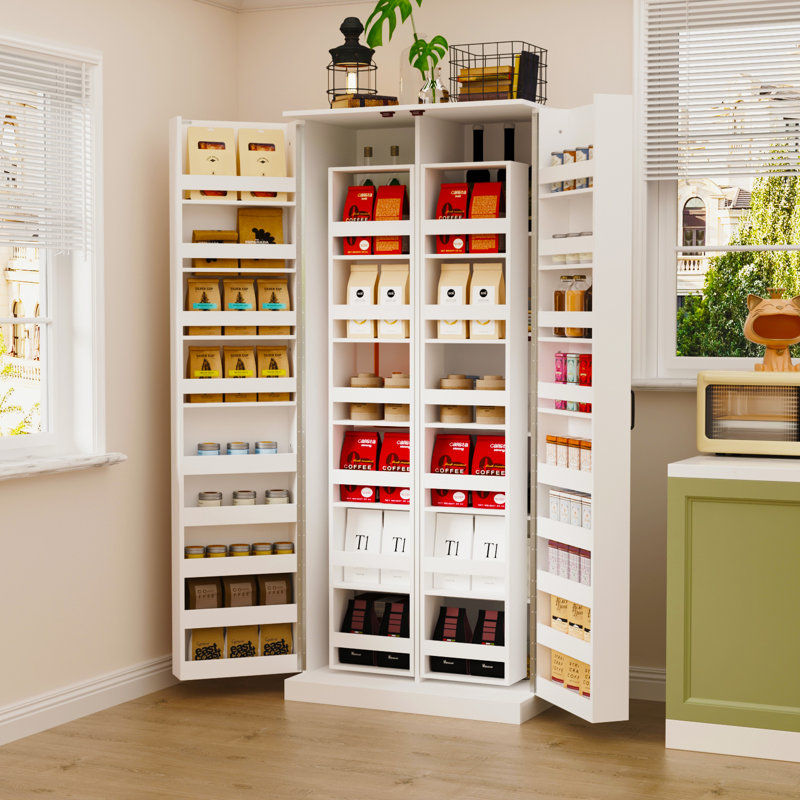 Wildon Home® 72"H Kitchen Pantry With Rotating Shelf & Reviews | Wayfair