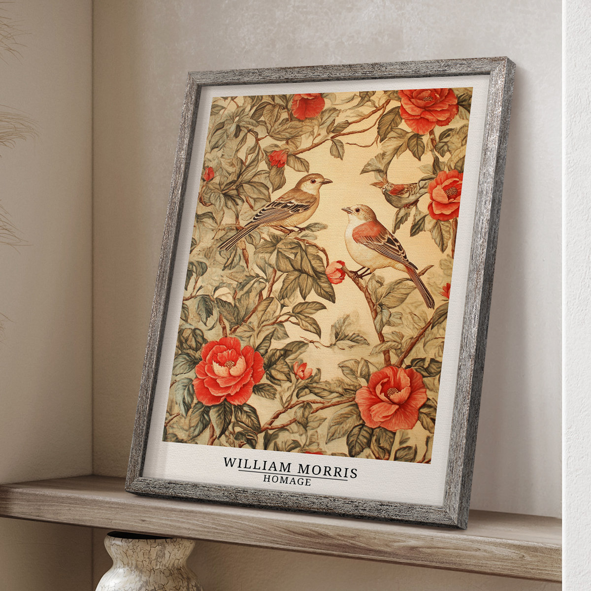 Astoria Grand WM MORRIS Series CXLVI Framed Print - Solid Wood | Wayfair
