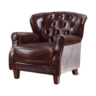 Brown Club Accent Chairs You'll Love | Wayfair