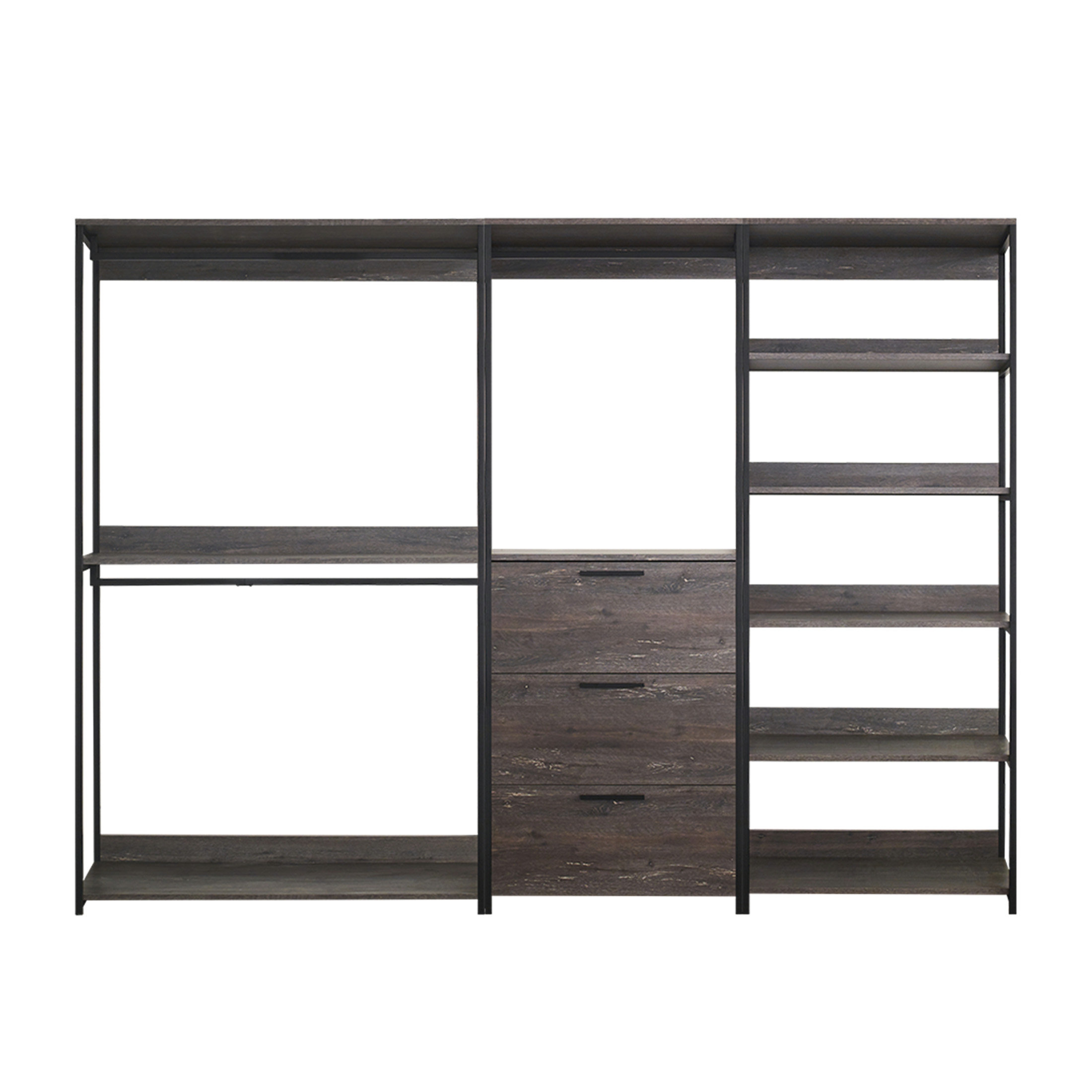 Latitude Run® Monica Wood Walk-in Closet System | Wayfair