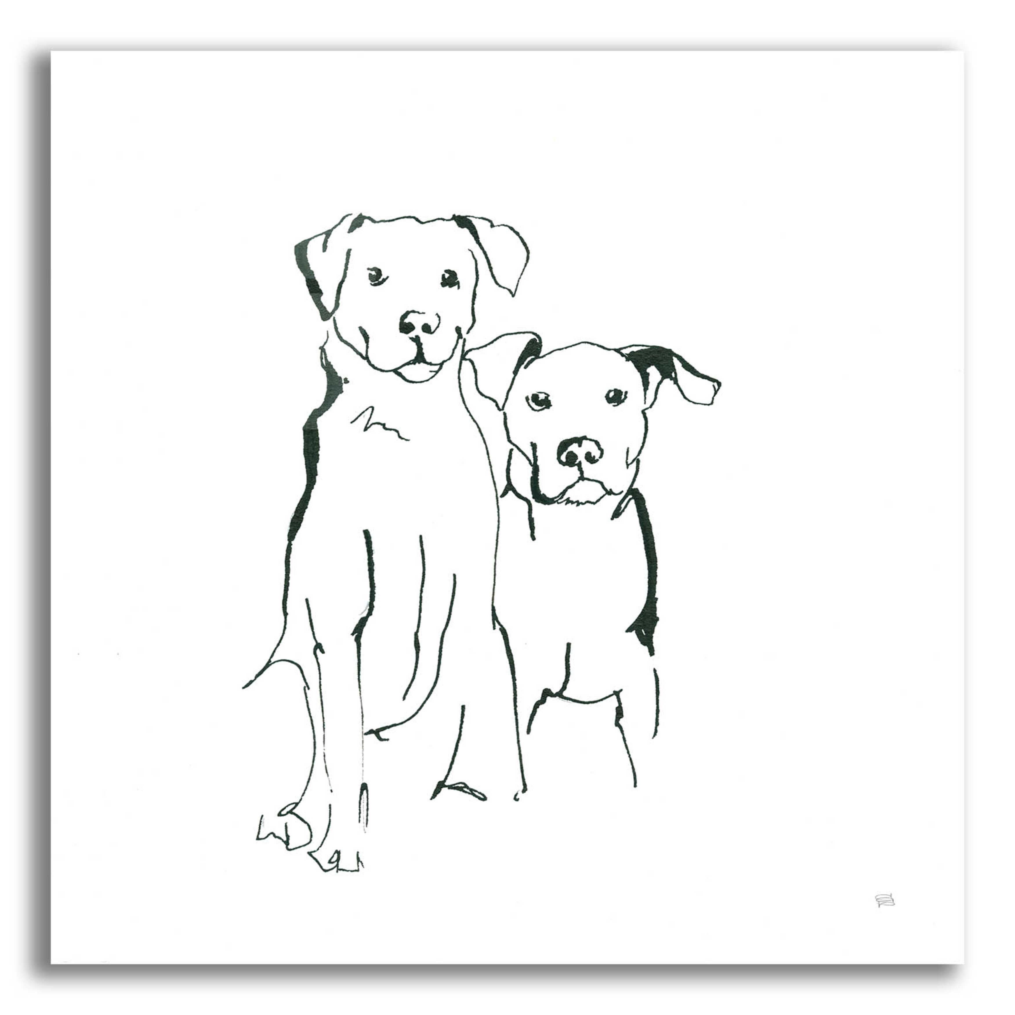 Red Barrel Studio Epic Art 'Lovable Mutts IV' By Chris Paschke, Acry ...