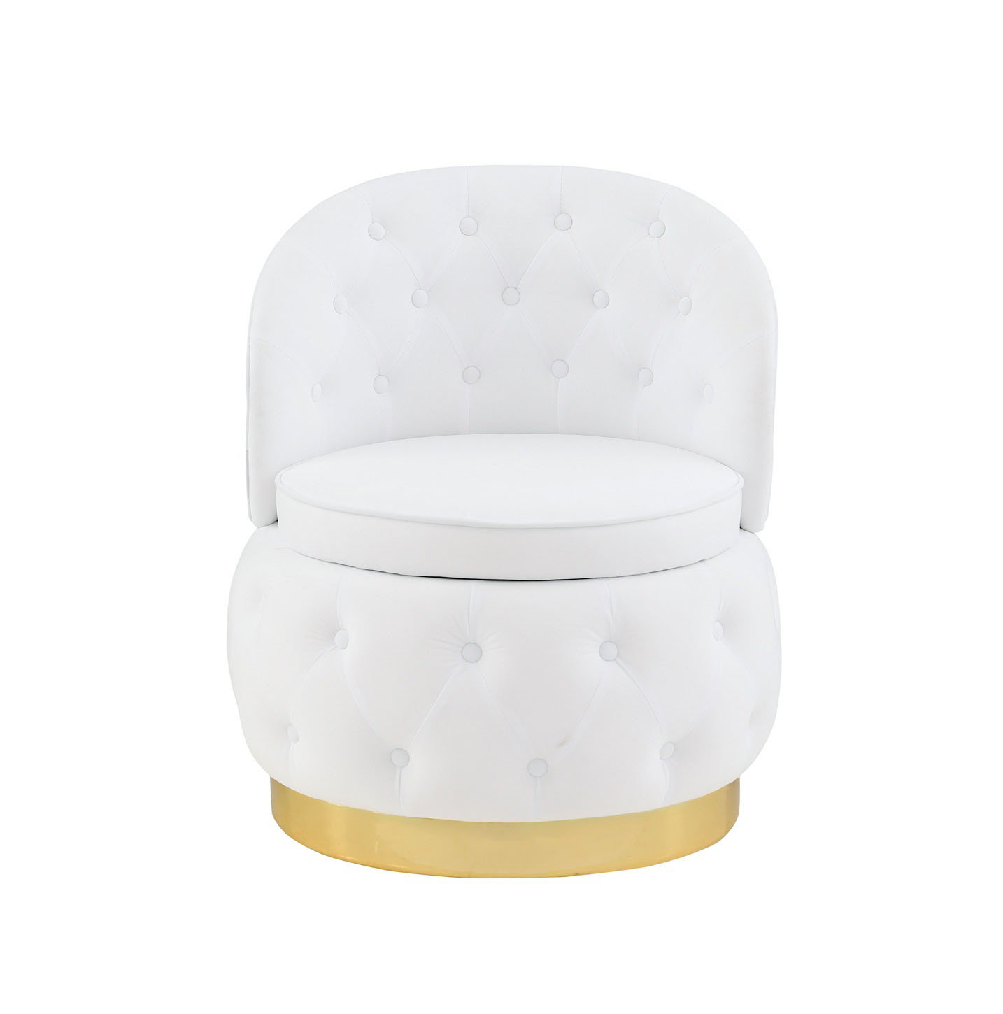 Ebern Designs 360 Degree Swivel Cuddle Barrel Accent Storage Chairs ...