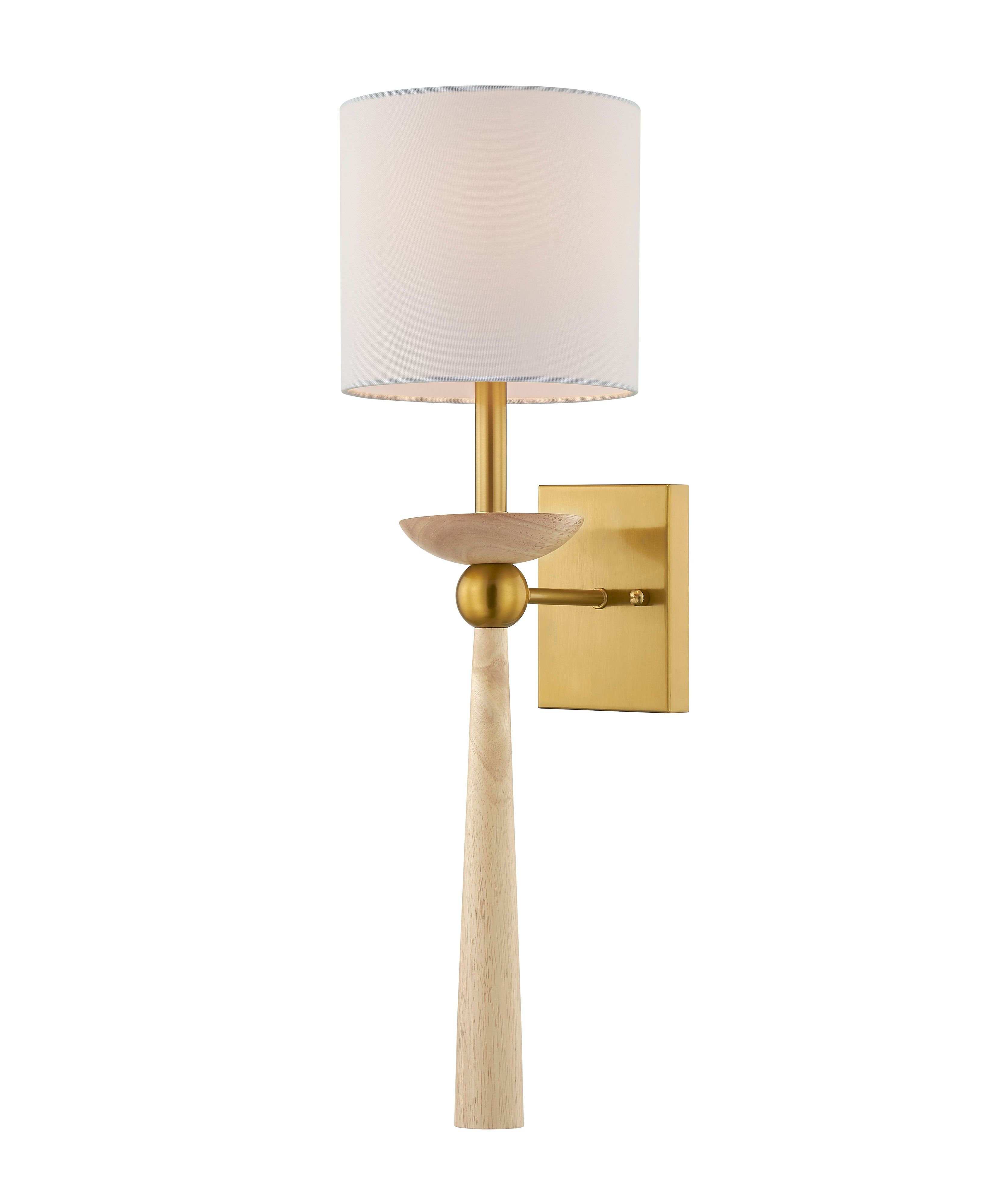 Lark Manor™ Bea Wood Wall Sconce, Natural | Wayfair
