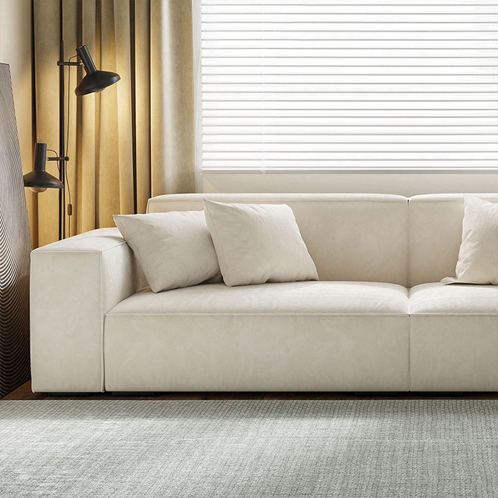 RISVOL Modern and simple style cat scratch fabric beige sofa - Wayfair ...