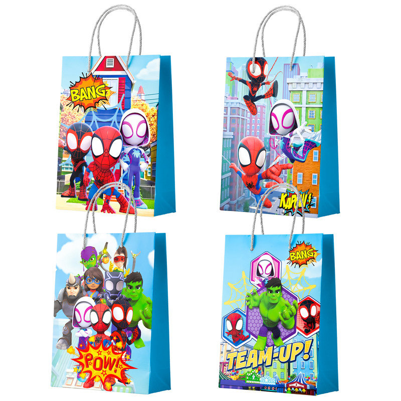The Holiday Aisle® Spiderman Goodie Bags - 16pcs Spiderman Party Bag ...