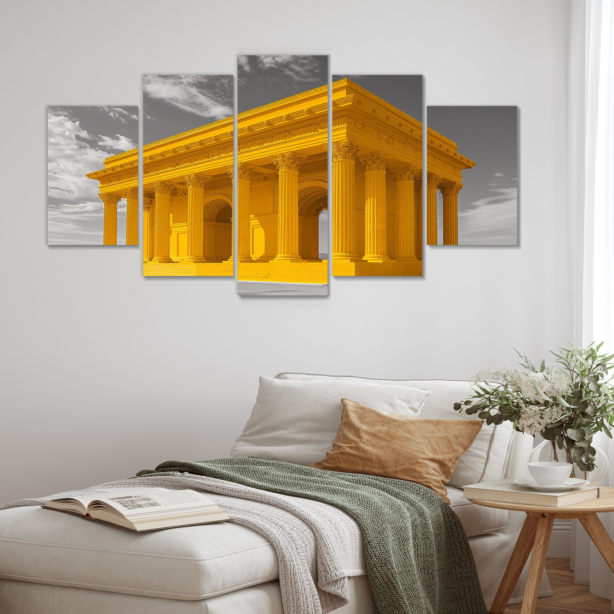 Ebern Designs Yellow Grey Stone Lincoln Memorial Monument - Monuments ...