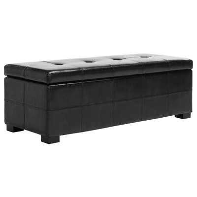 Red Barrel Studio® Alescia Faux Leather Upholstered Storage Bench ...