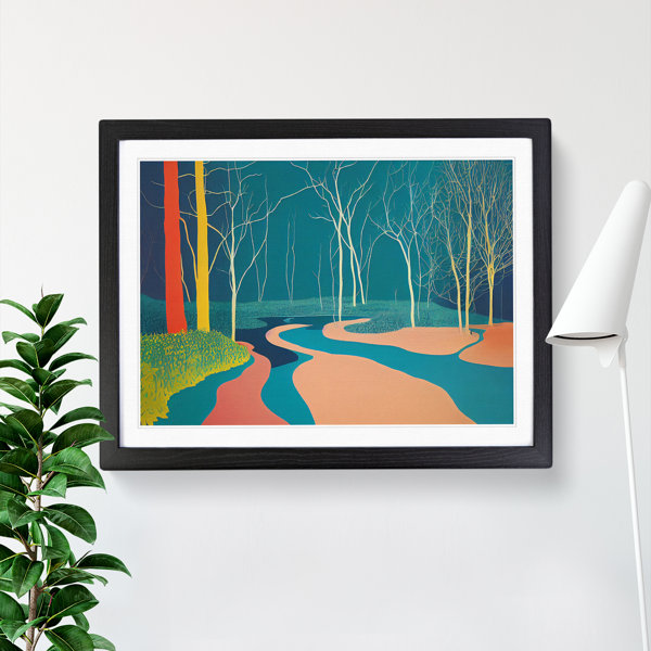 Metro Lane Extravagant Abstract Forest - Single Picture Frame Graphic ...