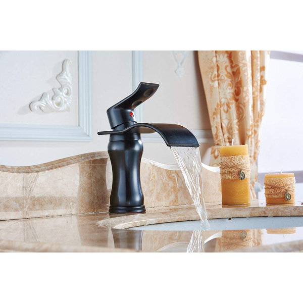 Aquafaucet DFI Single-Hole Single-handle Bathroom Faucet & Reviews ...