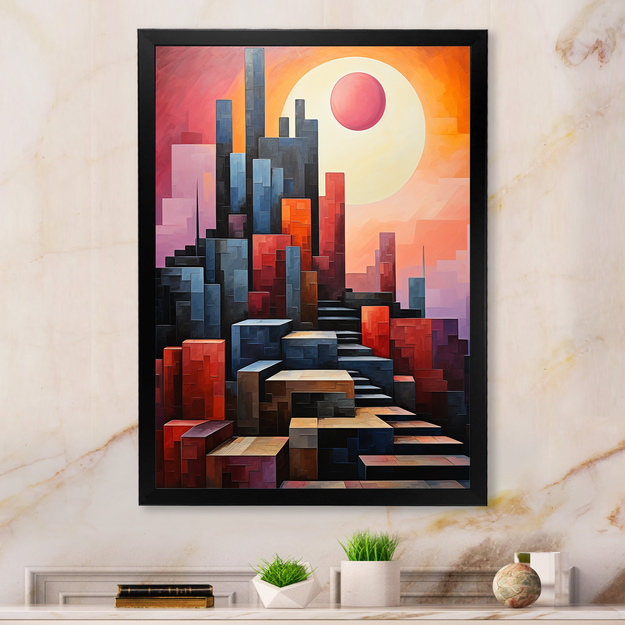 Design Art Monuments Unveiled Sunsets I - Monuments Wall Decor ...