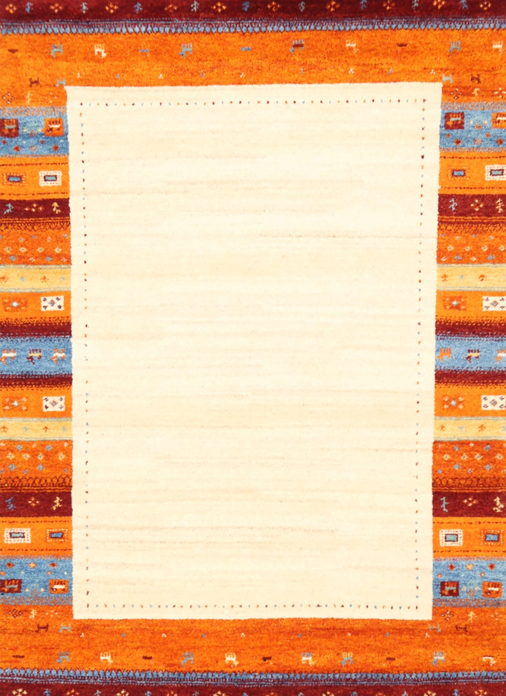 World Menagerie Hyland Hand-Tufted Wool Orange Area Rug | Wayfair