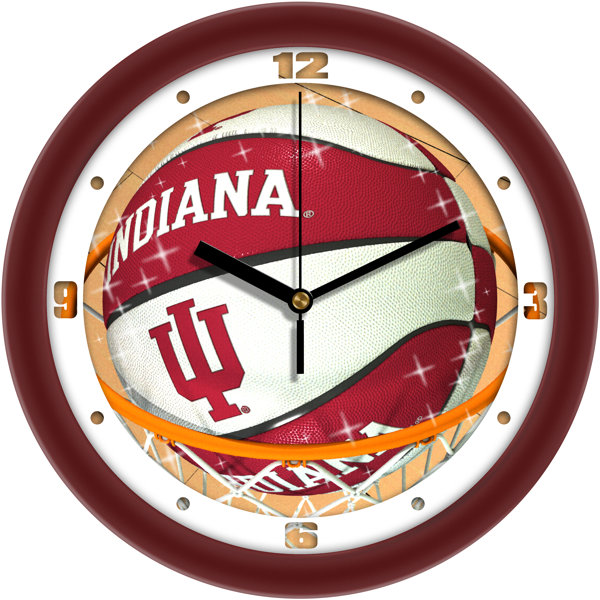 Sun Time Indiana Hoosiers Basketball Wall Clock | Wayfair