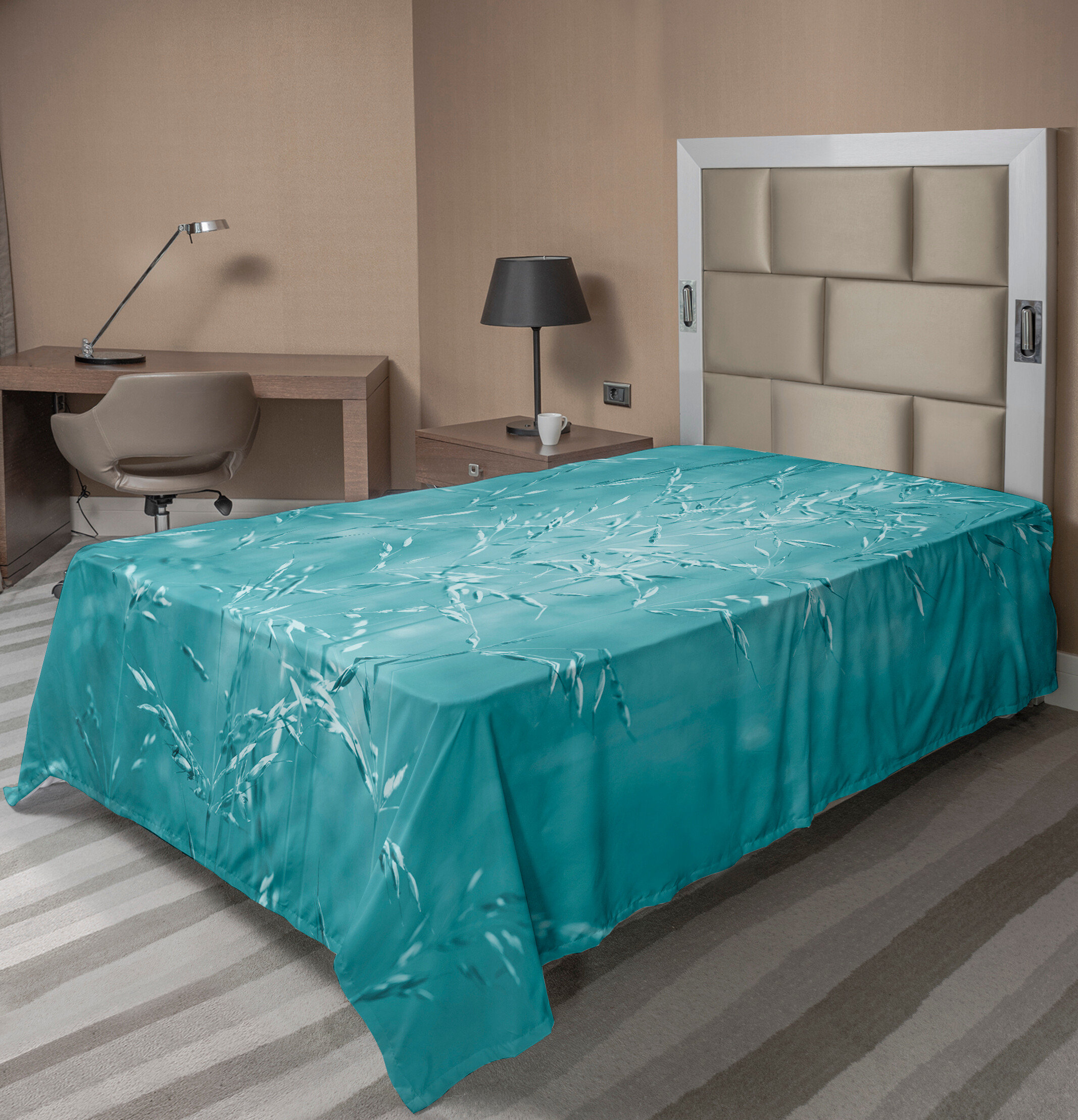Ambesonne Blue Top Flat Sheet Countryside Rural Blue | Wayfair