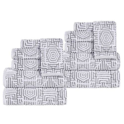 Geometric Bath Towels You'll Love | Wayfair