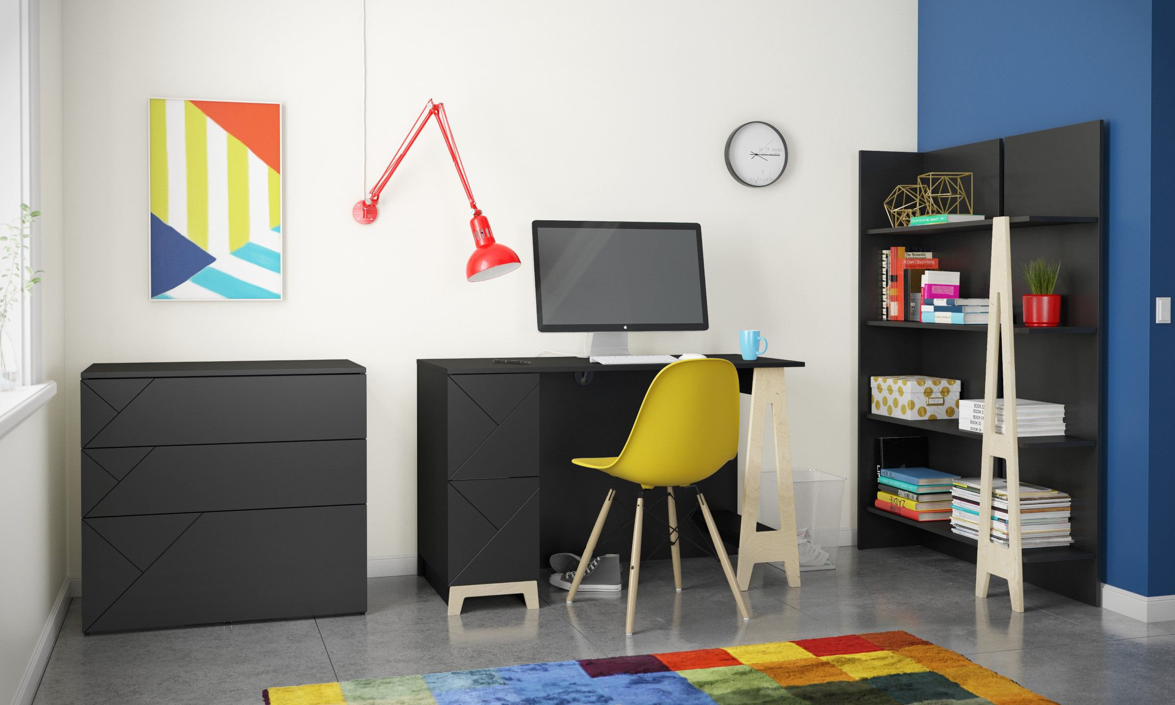 Latitude Run® 3 Writing Desk Office Set | Wayfair