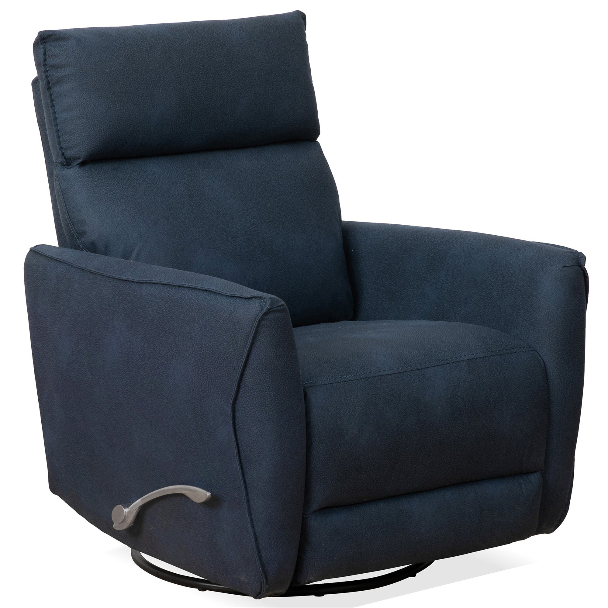 LOONGFIELD Carson Swivel Glider Suede Recliner Chair | Wayfair