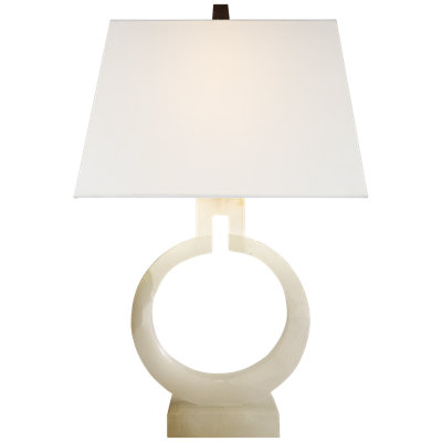 Robert Abbey Metal Ring Table Lamp with Stone Base | Perigold