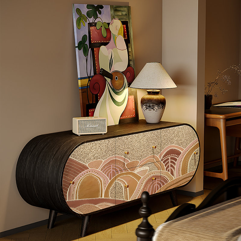 Liu's ink furniture 59.1in Multi-functional Sideboard Cabinet | Wayfair