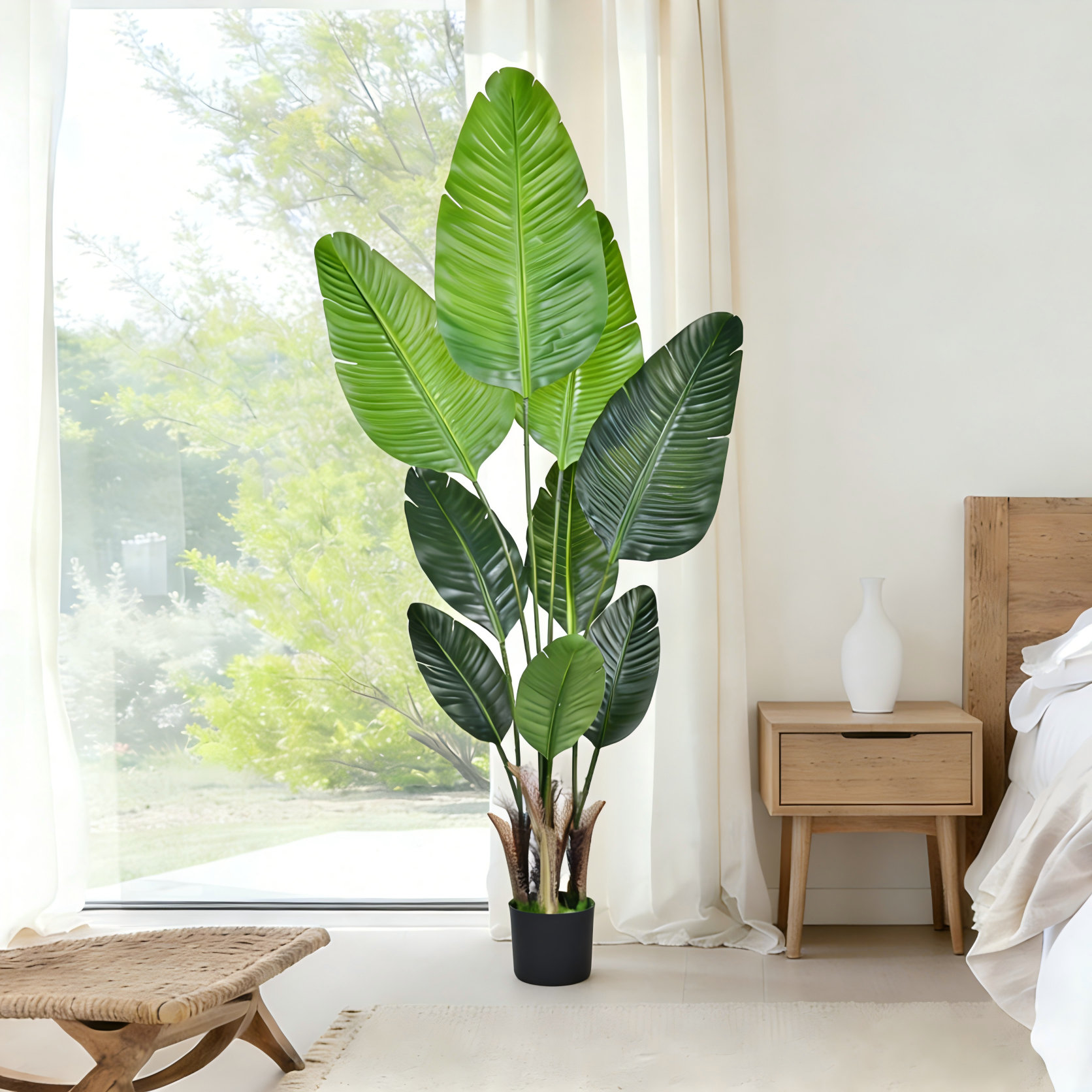 Primrue 5.25 Ft Bird Of Paradise Plant Artificial,faux Plants Indoor ...