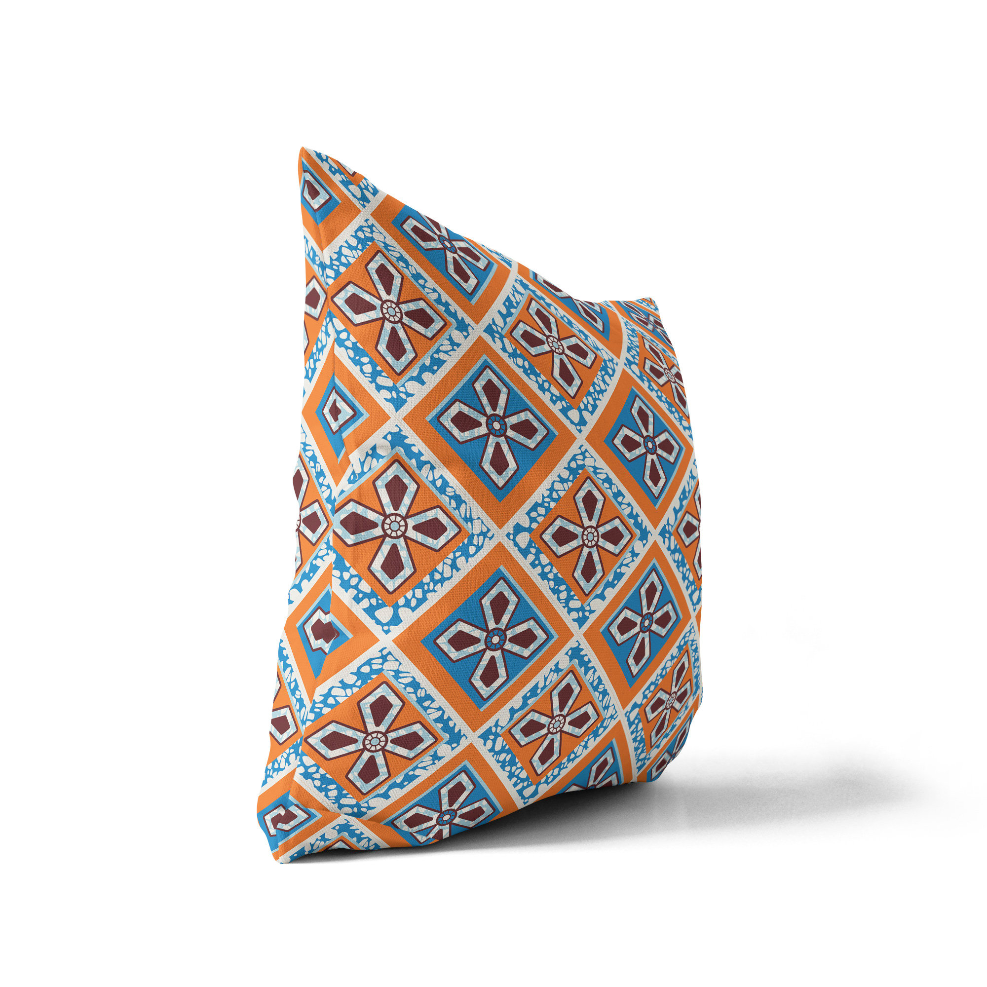 ULLI HOME Torino Tribal Geometric Diamond Indoor Pillow Cover. | Wayfair