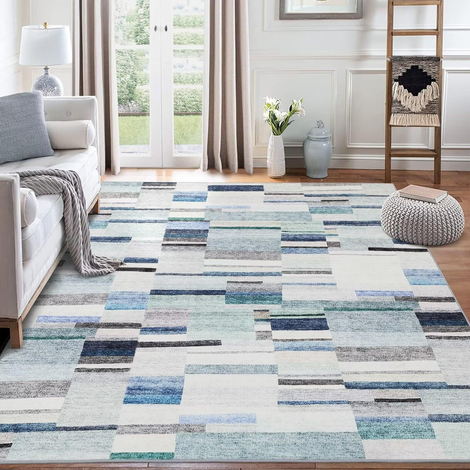 Orren Ellis Living Room Abstract Geometric Area Rugs | Wayfair