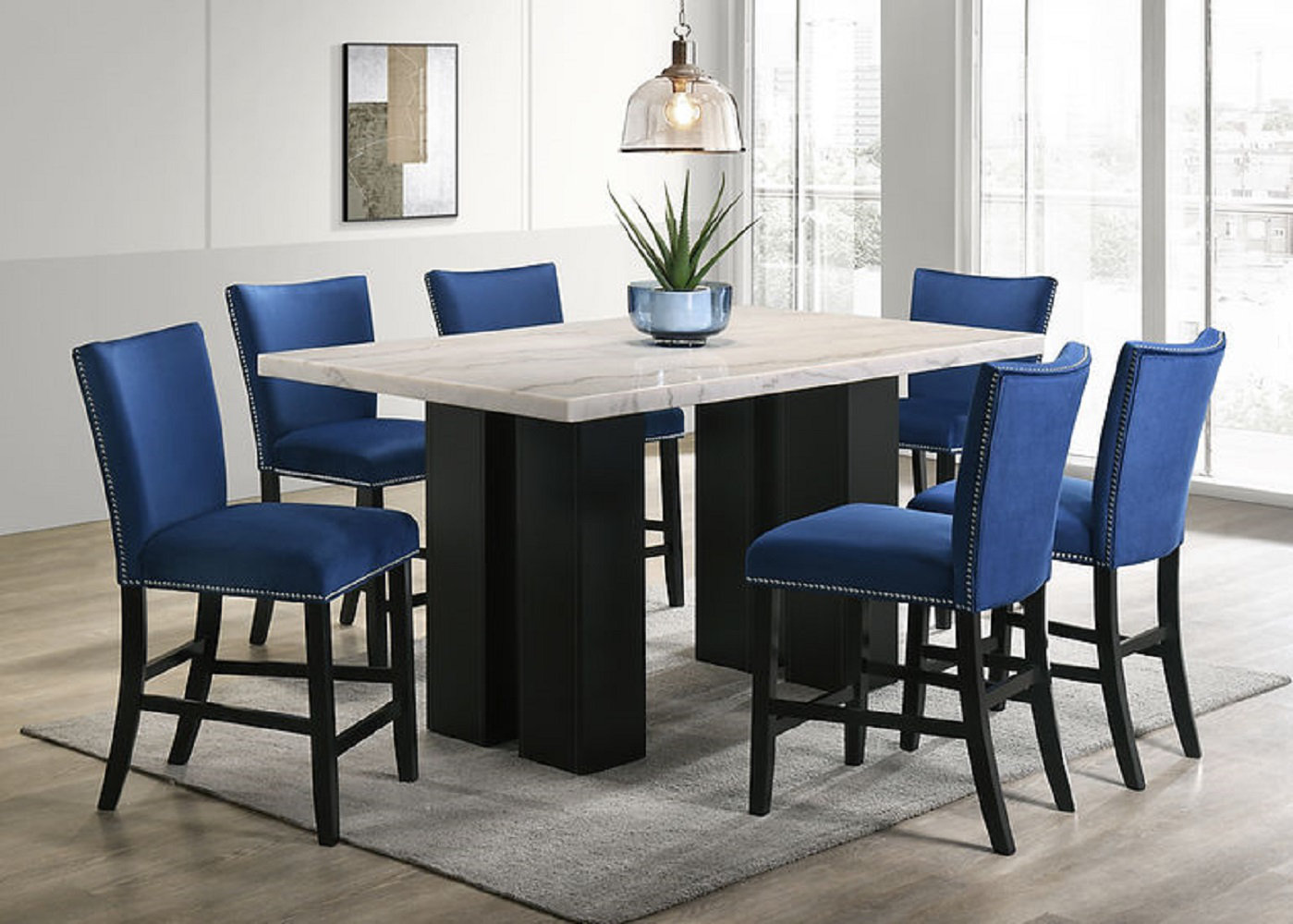 Rosdorf Park Kalobe Rectangular 40.13'' L x 70'' W Dining Set - Wayfair ...