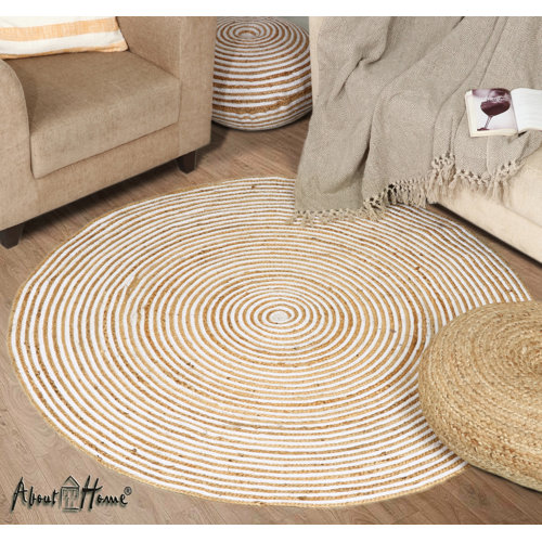ABOUT HOME Hand Braided Beige Indoor / Outdoor Rug | Wayfair.co.uk