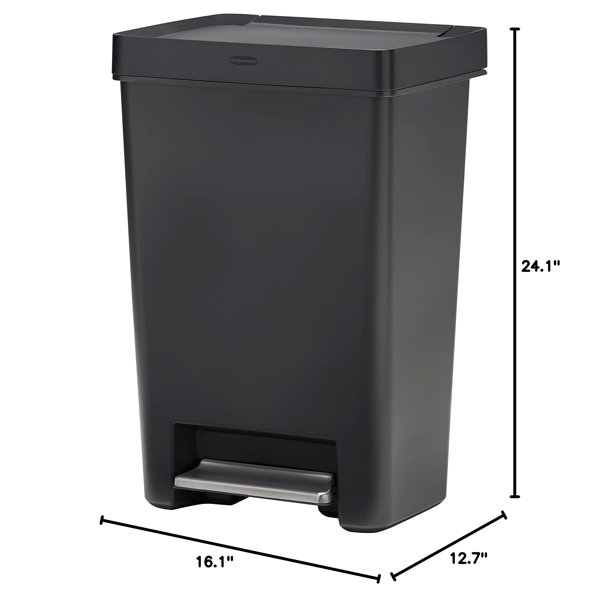 hongdashi Foot-Operated Trash Can, Suitable For Homes And Kitchens ...
