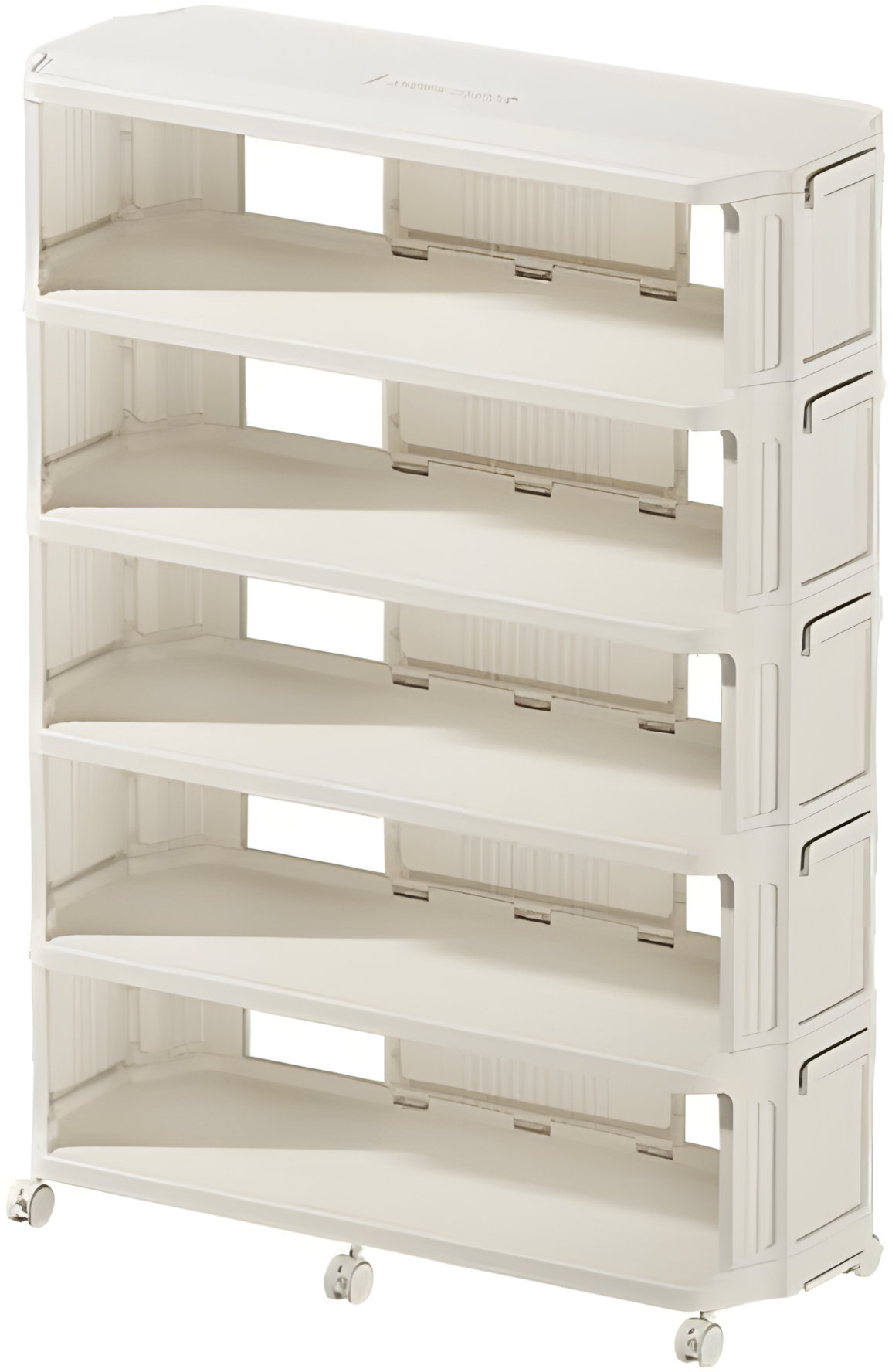 Rebrilliant 6-Tier Foldable Shoe Rack Organizer With Lids – Stackable ...