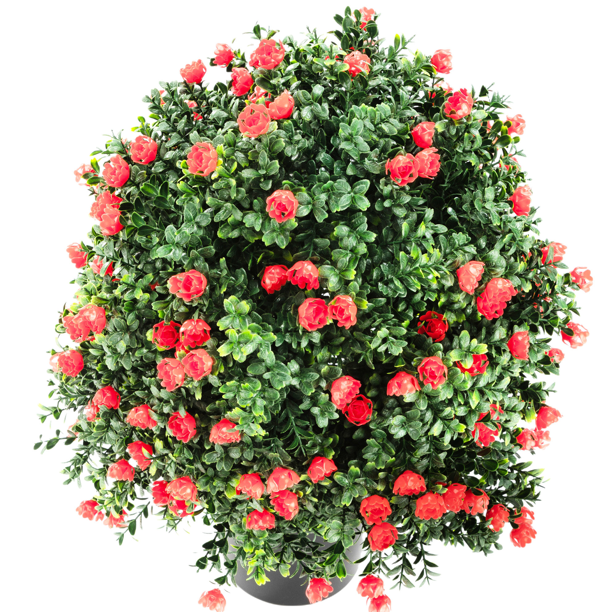 Latitude Run® 2 21.6" Tall Artificial Rose Trees, , Lifelike Texture ...