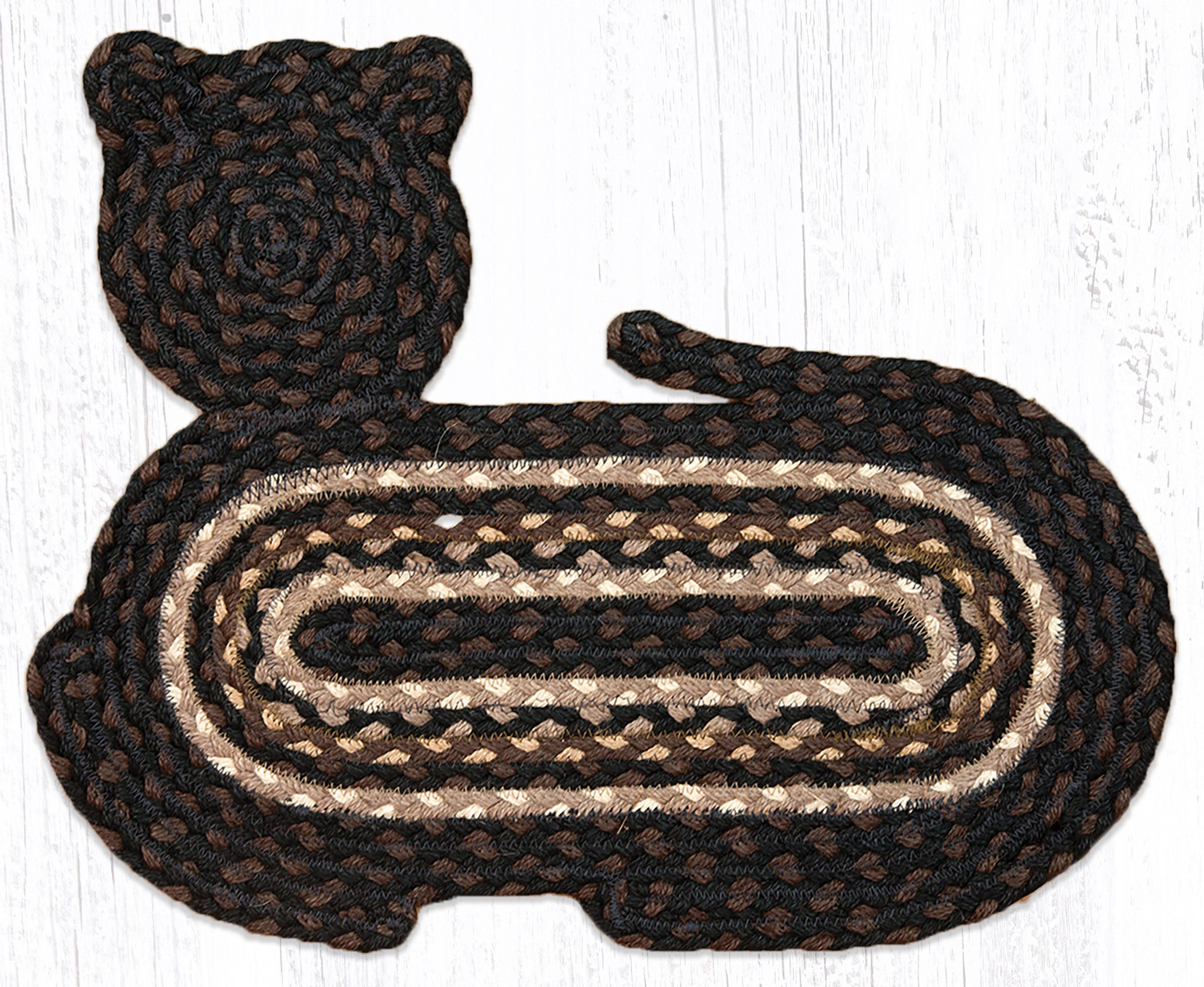 Earth Rugs Mocha/Frappuccino Cat Shaped Rug & Reviews | Wayfair