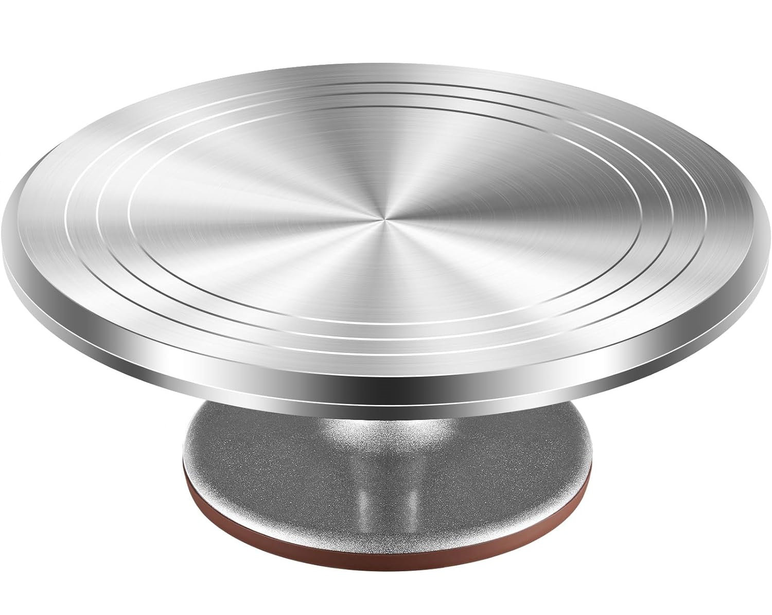 Ebern Designs Aluminium Alloy Revolving Cake Stand 12 Inch Rotating ...