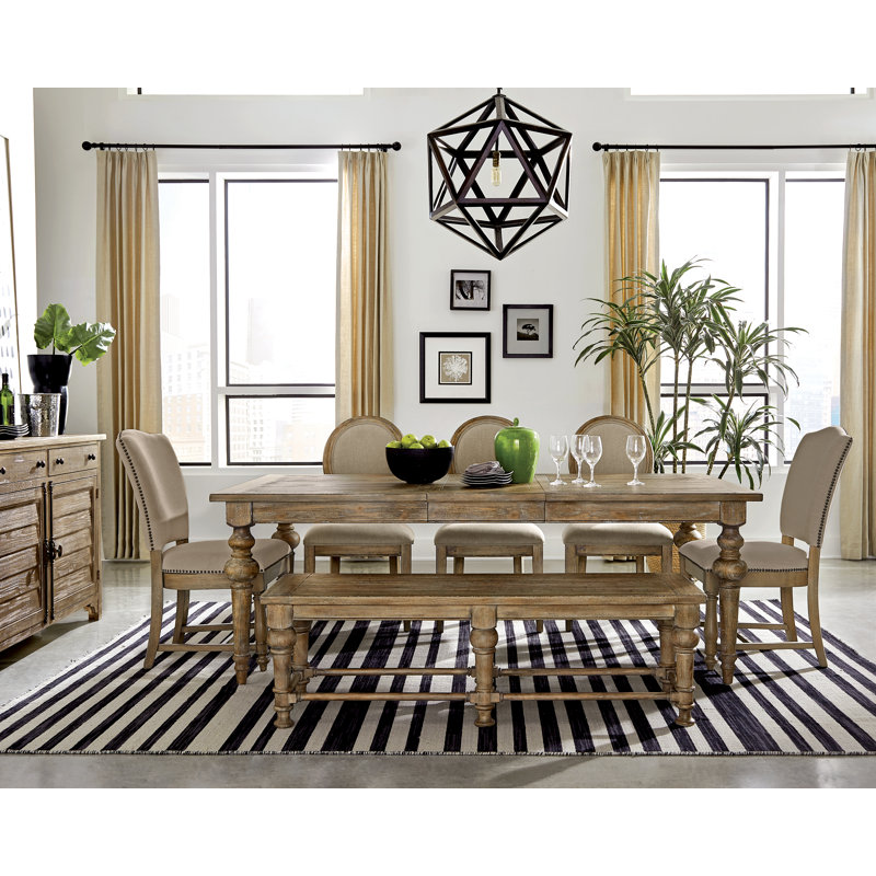 Sand & Stable™ Bauer Extendable Pine Dining Table & Reviews - Wayfair ...