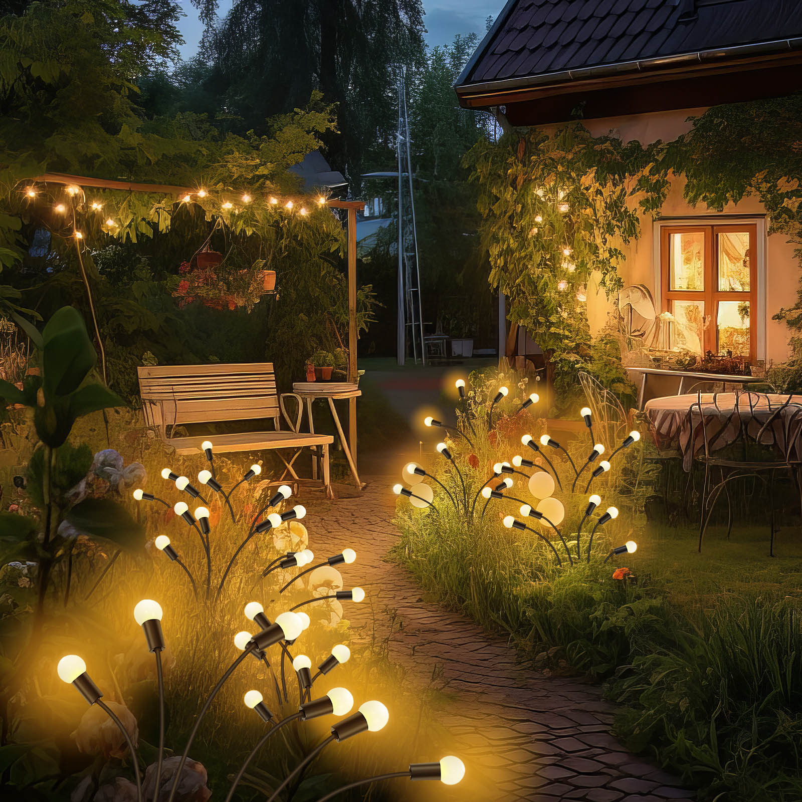 The Holiday Aisle® 27.56'' Solar LED Twinkle Lighted Trees & Branches ...