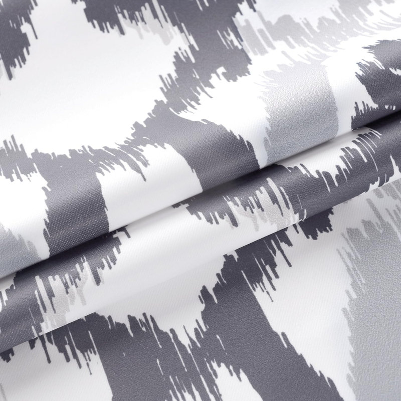 Bungalow Rose Katife Ikat Tailored 52'' W Window Valance in Blue ...