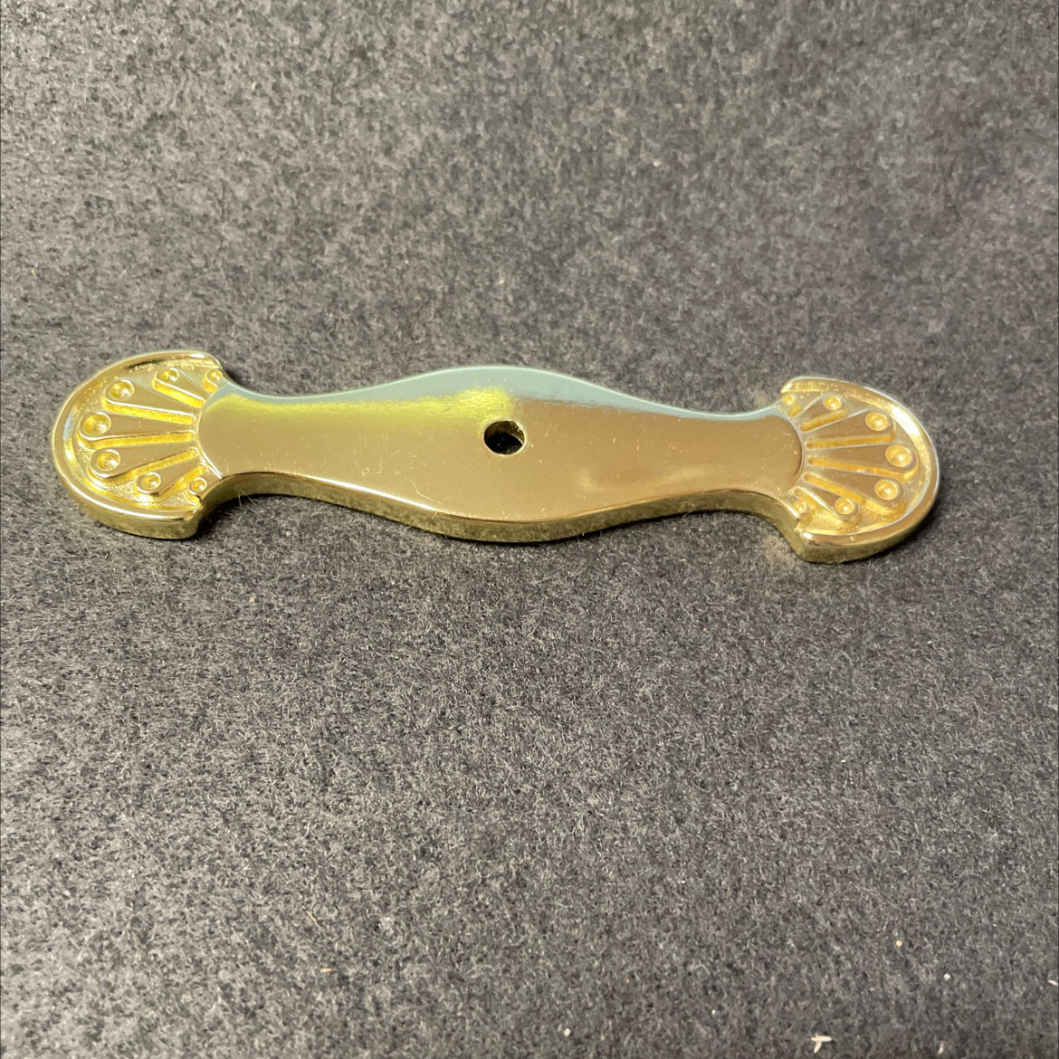 D. Lawless Hardware (5 Pack) Fan Design Knob Polished Brass Back Plate ...