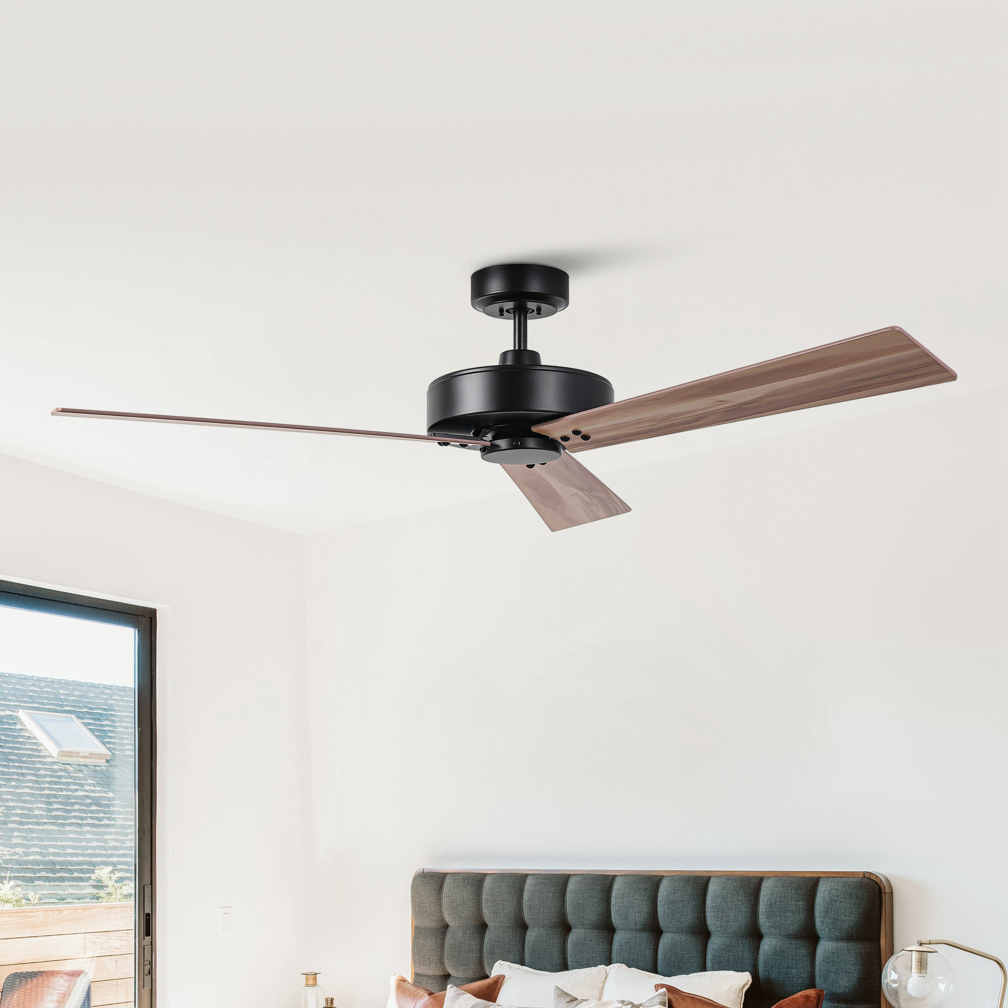 Ivy Bronx Modern 52" 3-Blade Propeller Ceiling Fan without Light ...