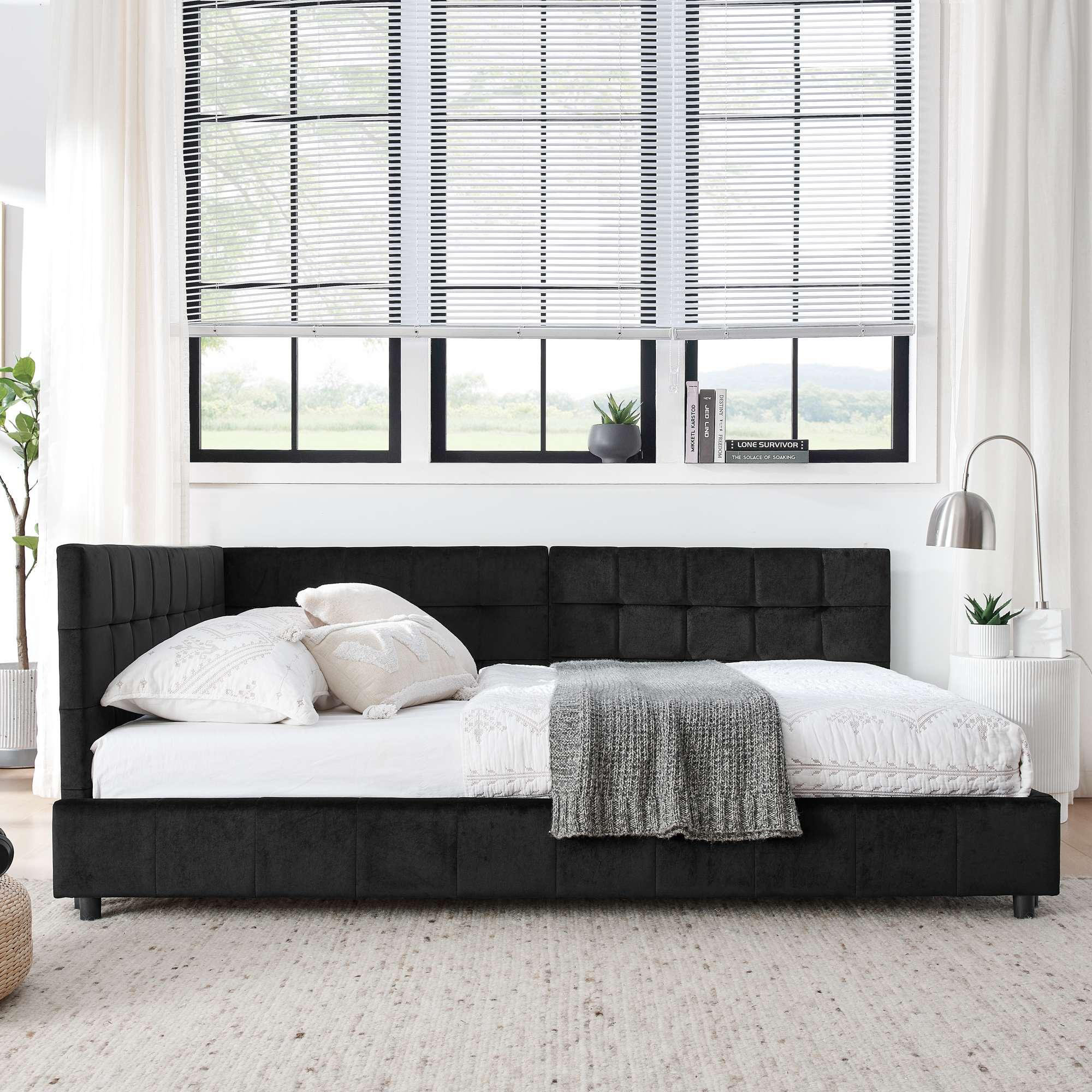 Latitude Run® Upholstered Tufted Bed Frame | Wayfair
