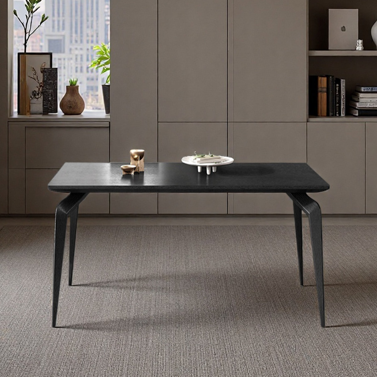 Corrigan Studio® Simple desk study room long table office or study ...