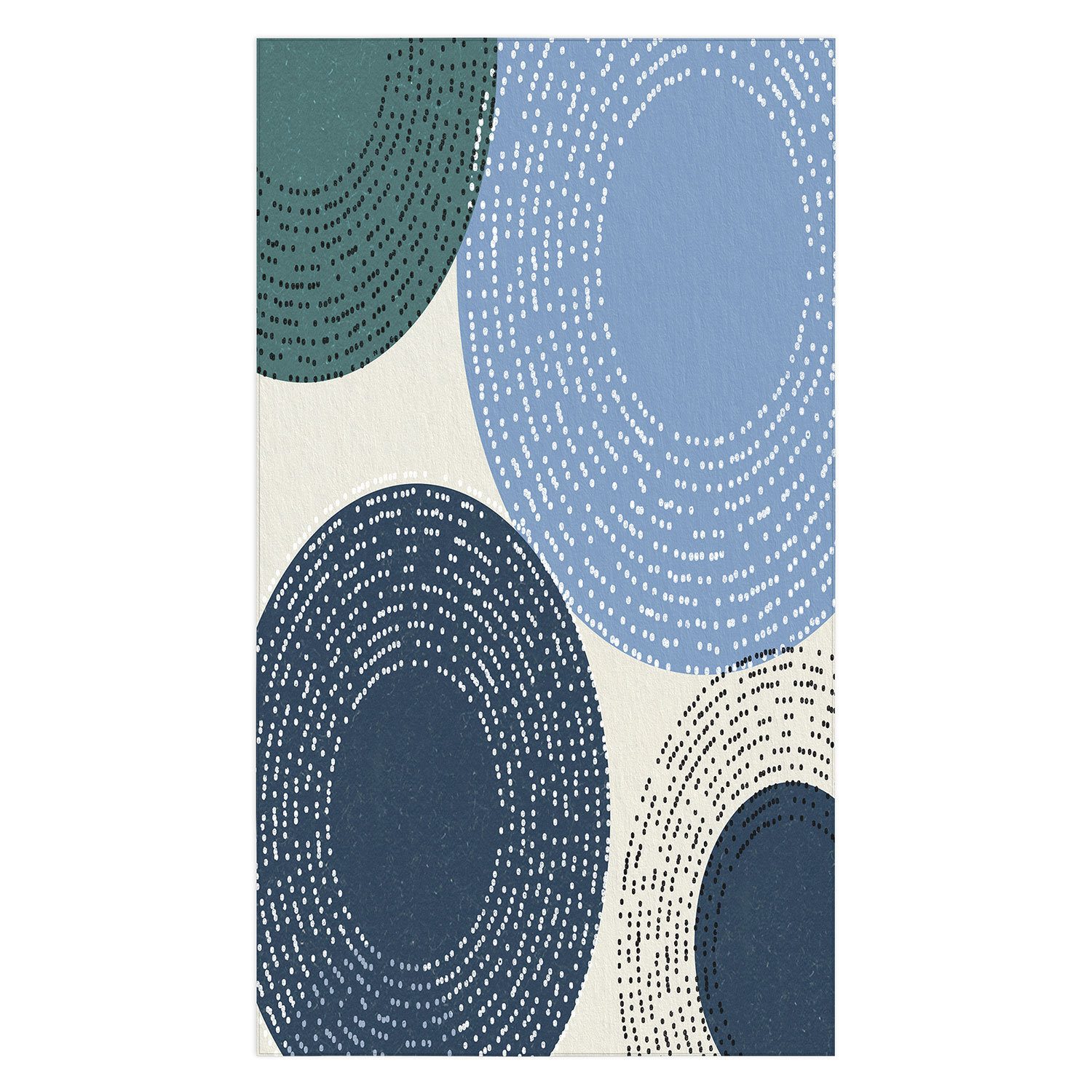 Deny Designs Sheila Wenzel-Ganny Big Blues Minimalist Design Tablecloth ...
