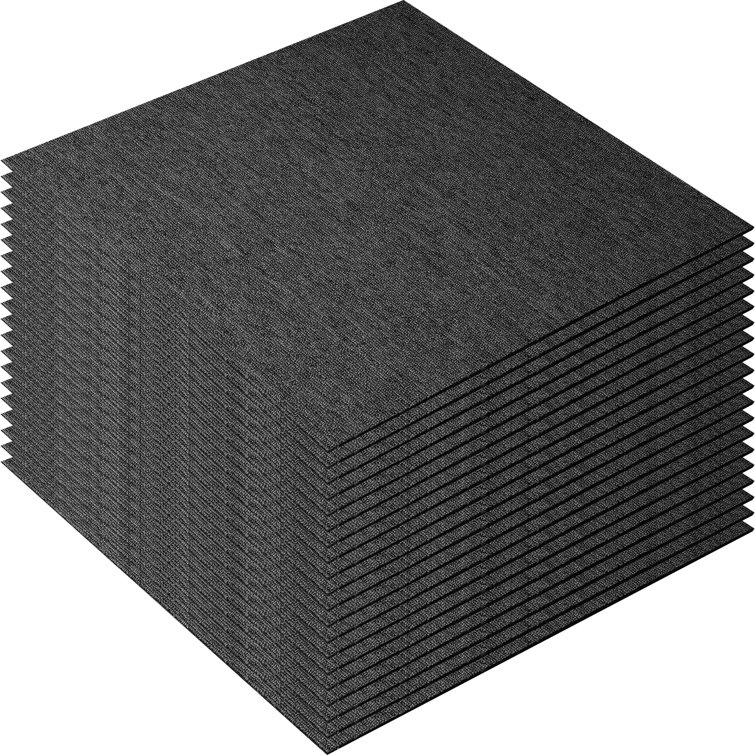 VEVOR 20'' W x 20'' L Level Cut And Loop Polyester Carpet Tile | Wayfair